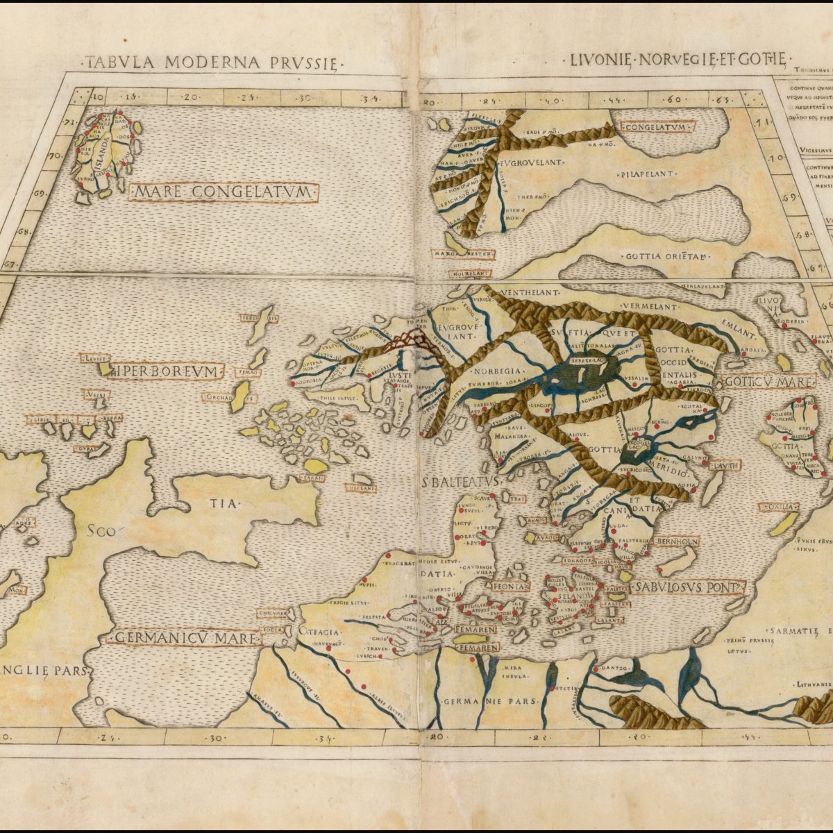 Tabula Moderna Prussie Livonie Norvegie et Gottie - Mapping Iceland